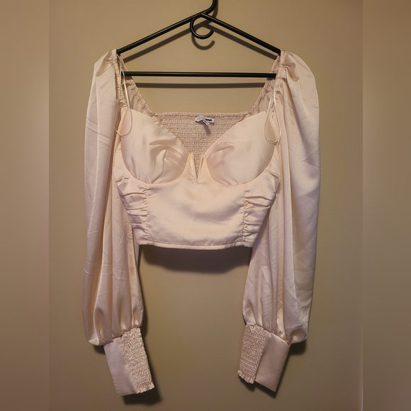 Fashion Nova | Tops | Champagne Satin Top | Poshmark